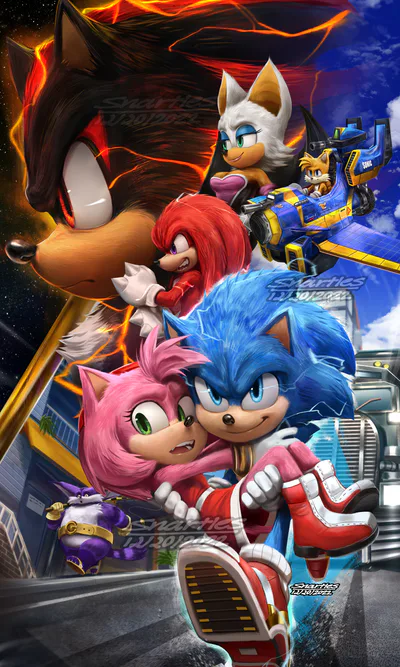 Sonic The Hedgehog Karakter Fan Art Every Mainline Sonic The Hedgehog