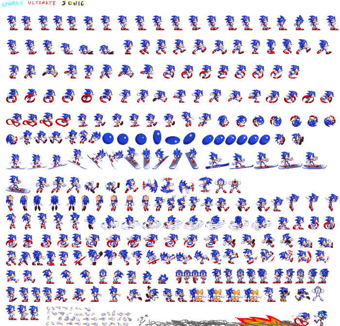 Sonic Sprite Sheet