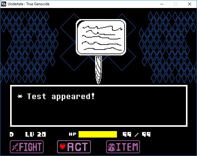 Undertale: True Genocide by Sim The Hedgebot (@supertailss) on Game Jolt