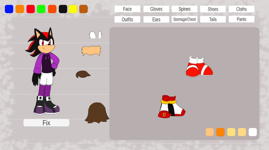 Sonic Fan Character Designer