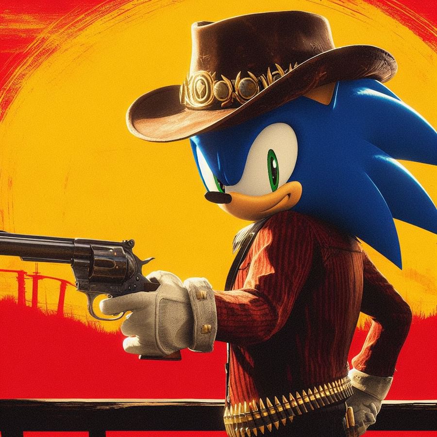 Gangster Sonic With A Gun