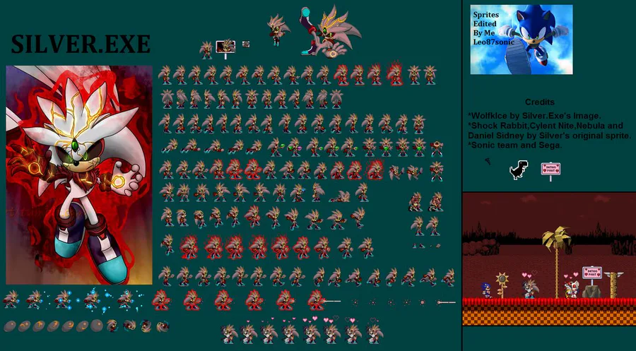 Mecha Shadow Sprites