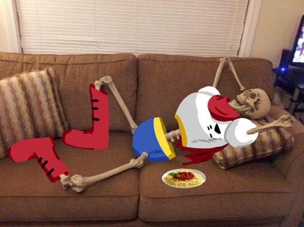 ROM80 on Game Jolt: "Papyrus in real life lol"