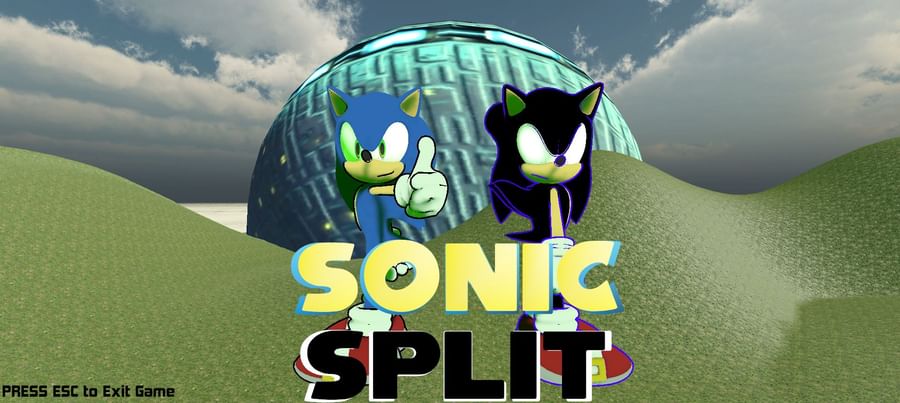 The title screen of Sonic Split, the new Sonic game I'm working on... - Sonic Split by EggsDev