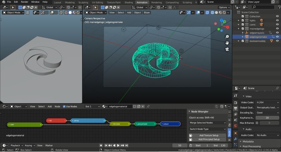 TheTrueTrident on Game Jolt: "Microsoft Edge Icon Remade by me. (3D Art)"