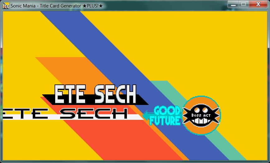 Sonic mania title card generator - makepart