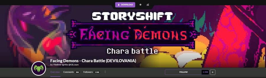 Facing Demons - Chara Battle (DEVILOVANIA) by Vladimir Ignitio - Game Jolt