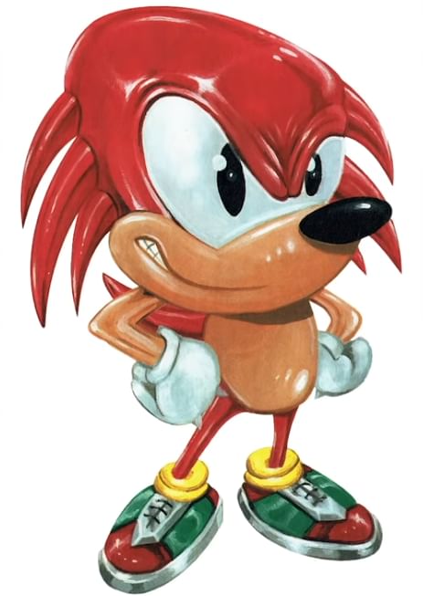 Cursed Sanik on Game Jolt: "why also this is prototype knuckles sprite ...