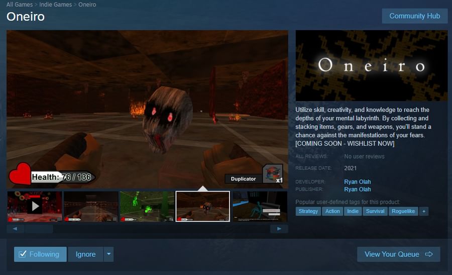 Oneiro by ZaffreSheep - Game Jolt