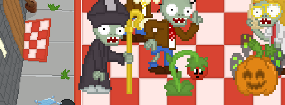Plants vs Zombies 8-bit by CaTronick - Game Jolt