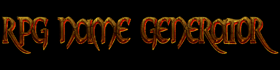 RPG name generator by ersoftware - Play Online - Game Jolt