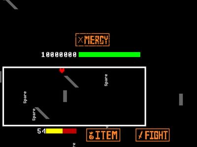 Undertale mercy button battle by HalfRedCatRU - Game Jolt