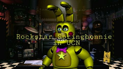Rockstar Springbonnie in Ultimate Custom Night mod by TheMasterPuppet ...